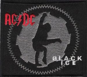 patch embroidered / écusson thermocollant AC/DC Black Ice – Rock Métal Patches