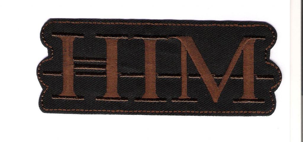 patch embroidered / écusson thermocollant HIM – Rock Métal Patches