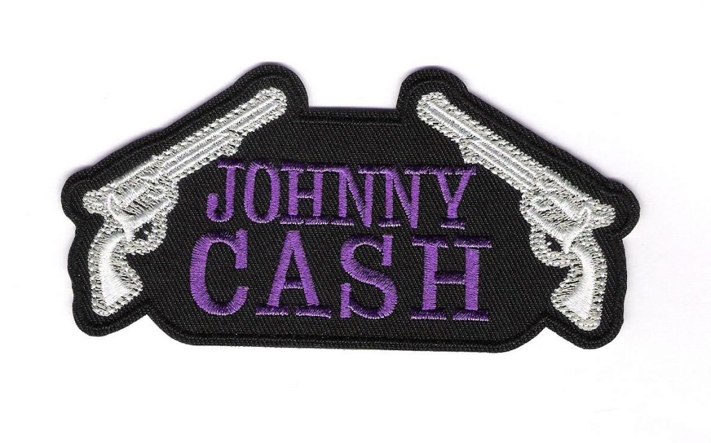 patch embroidered / écusson thermocollant Johnny Cash – Rock Métal Patches