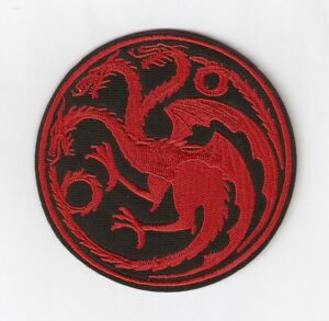 patch embroidered / écusson thermocollant Game Of Thrones, House of the dragon, Targaryen – Rock ...